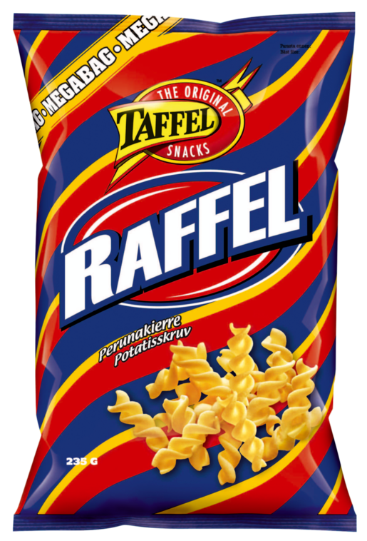 Taffel Raffel Chips 235g - Crunchy Snack from Finland | Finnish Sweets ...