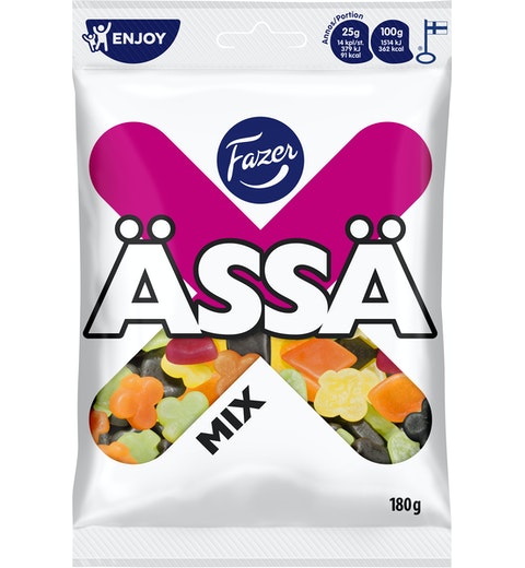 Fazer Assa MIX Gummy 180g - Pineapple, Peach & More | Finnish Sweets ...