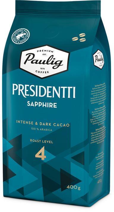 Paulig Presidentti Sapphire Coffee Beans 400g - Dark Roast | Finnish ...